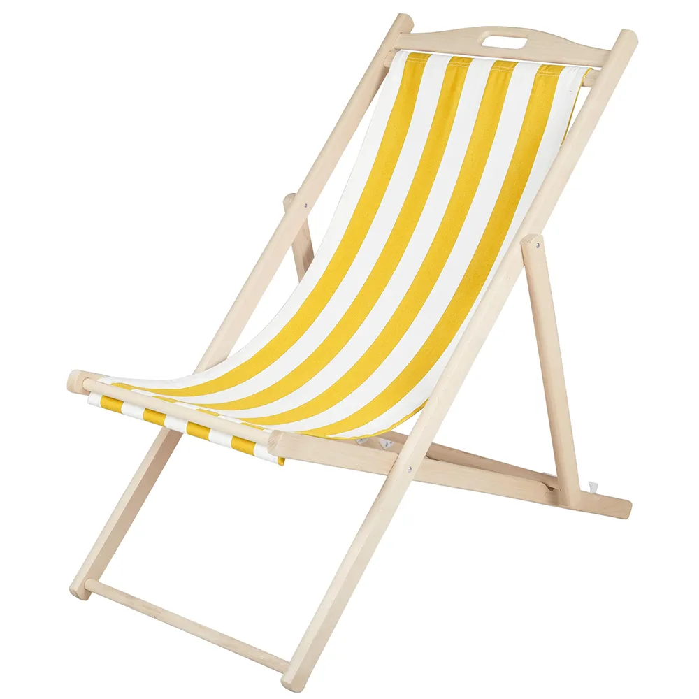 Dingla strandstol Gul/Vit Brafab | Köp hos Hulténs